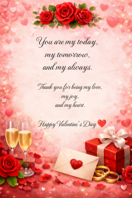 White Valentine's Day Posters Template | PosterMyWall