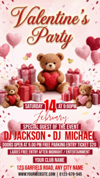 White Valentine's Night Party Instagram Story Template | PosterMyWall