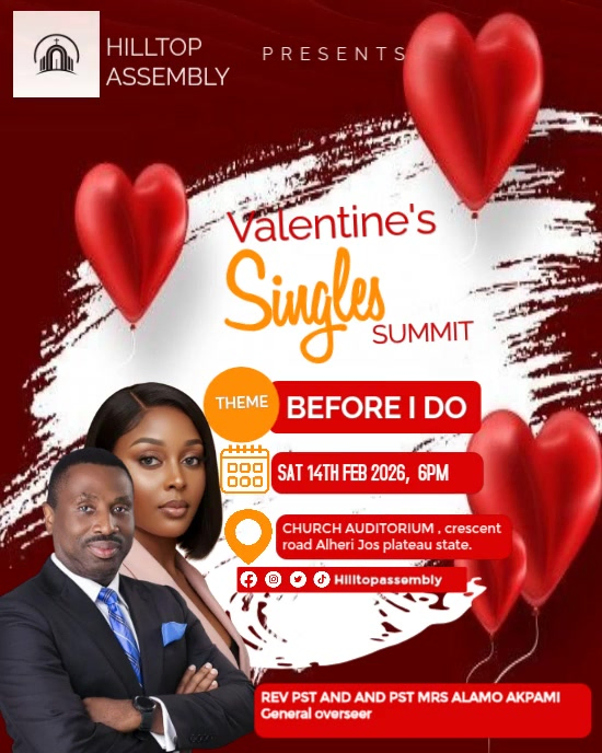 White Valentine's Singles Summit Instagram Portrait Video Template ...