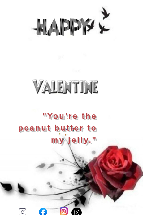 White Valentine Flyer Design Poster Template | PosterMyWall