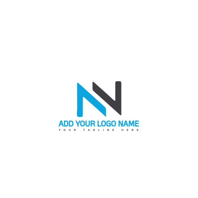 Copy of White Vetor Initial Letter Nn/creative Abstract Nn Letter ...