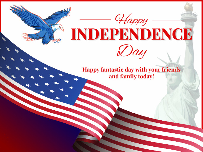 Plantilla de White Vintage 4th Of July Presentation | PosterMyWall