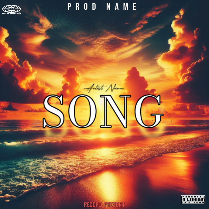 Copy of White Vintage Beautiful Sunset Sea Beach Mixtape Cover Album ...