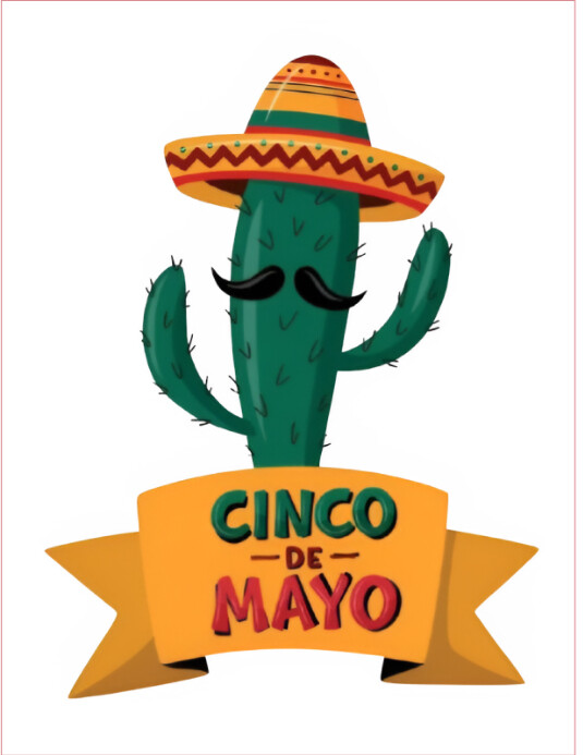 Copy of White Vintage Cinco De Mayo Flyer (us Letter) | PosterMyWall