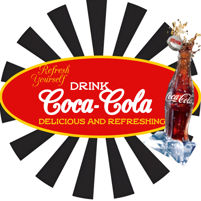 White Vintage Coca-cola Drink Instagram Post Templat | PosterMyWall