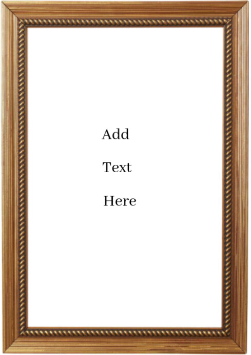 White Vintage Frame Design A4 Template | PosterMyWall