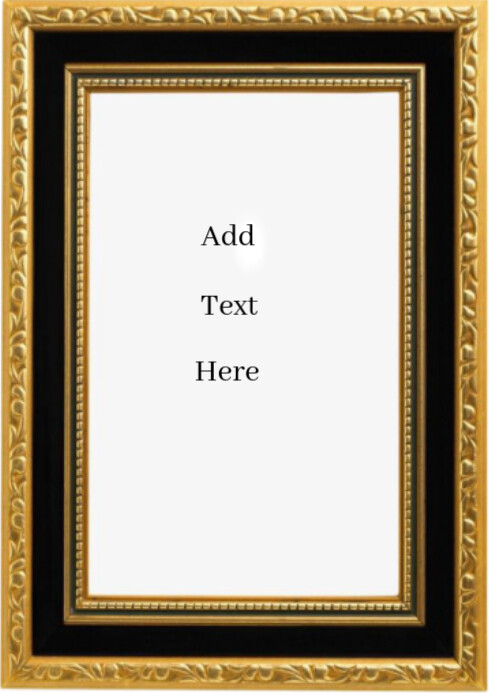 White Vintage Frame Design Background A4 Templat | PosterMyWall