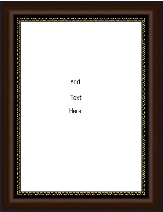 White Vintage Frame Design Flyer (us Letter) Template | PosterMyWall