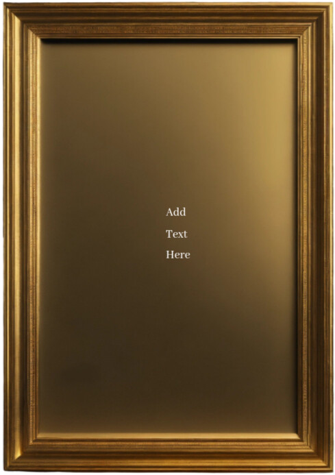 Plantilla de White Vintage Gold Frame A4 | PosterMyWall