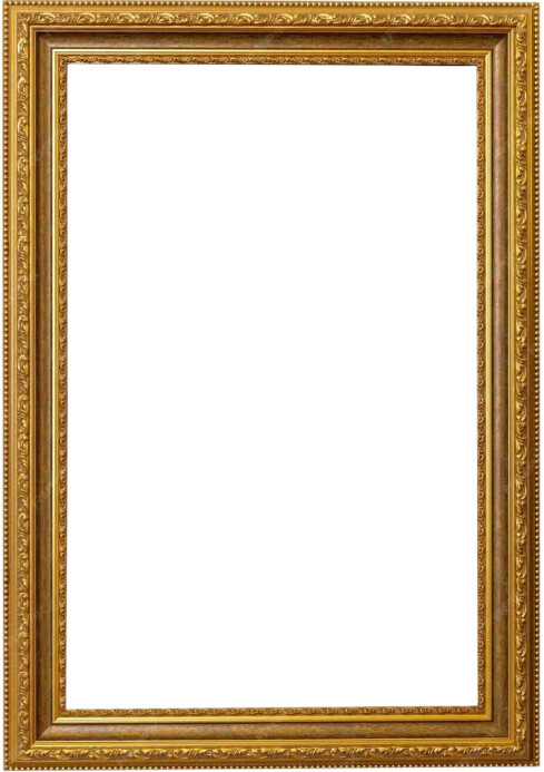 Copy of White Vintage Gold Frame A4 | PosterMyWall