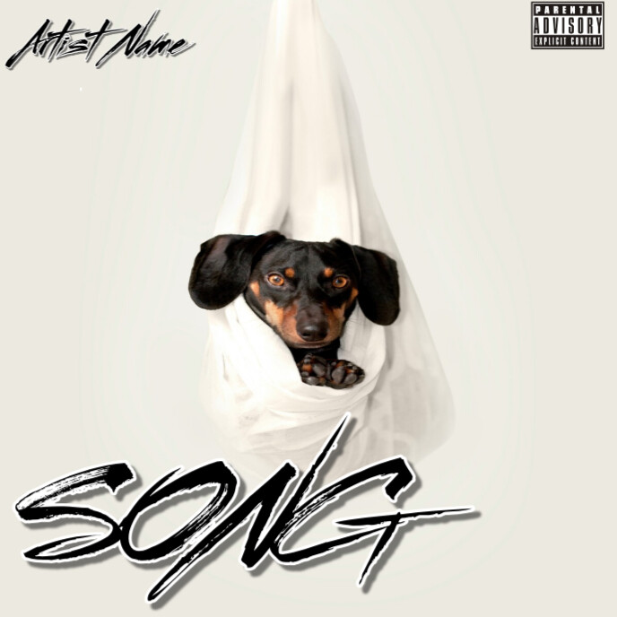 White Vintage Hanging Mixtape Cover Album Cover Template | PosterMyWall