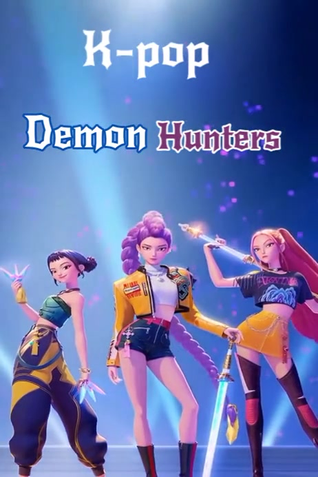 Plantilla de White Vintage Kpop Demon Hunters Flyer Poster | PosterMyWall