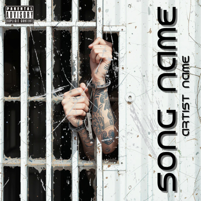 Copy of White Vintage Man In Jail Sad Mixtape Cover Album Cover ...