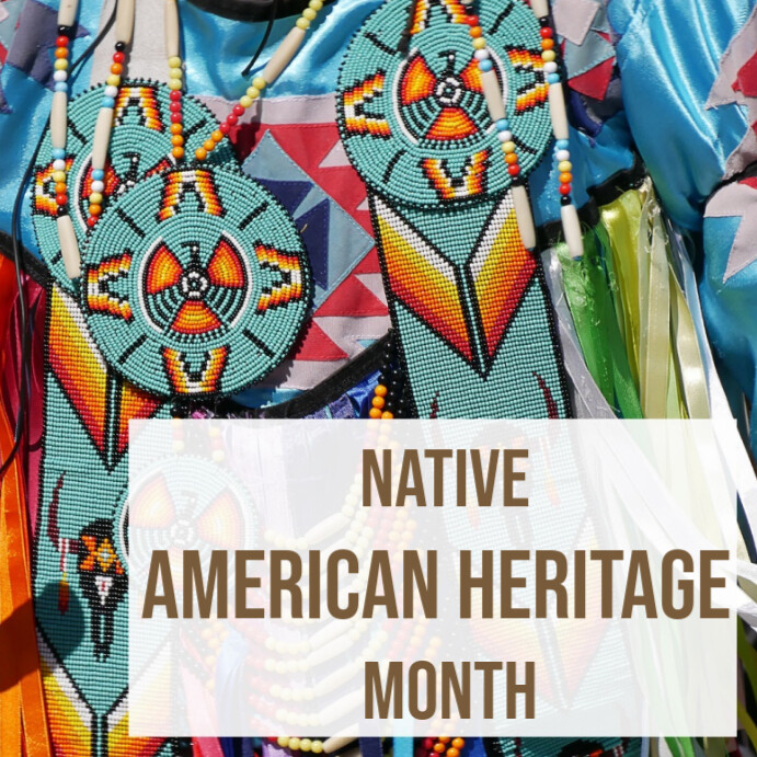 White Vintage Native American Heritage Month Instagram Post Template ...