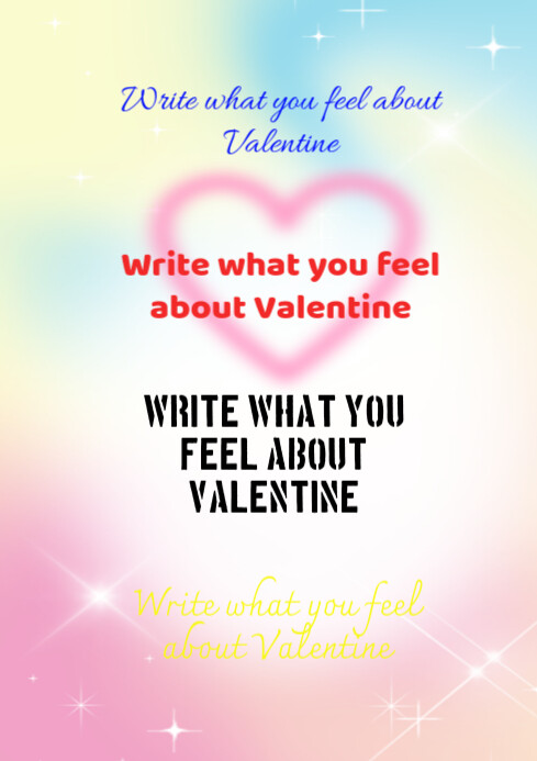 Copia de White Vintage Write What You Feel About Valentine A4 ...