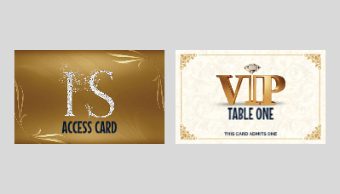 White VIP Access Card Business Card Template | PosterMyWall