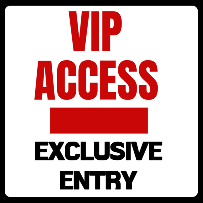 Plantilla de White Vip Access Exclusive Entry Sign Instagram Post ...