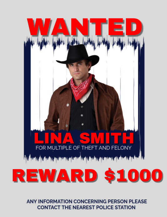 Copy of white wanted poster | PosterMyWall