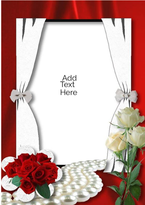 White Wedding Invitation A3 Template | PosterMyWall