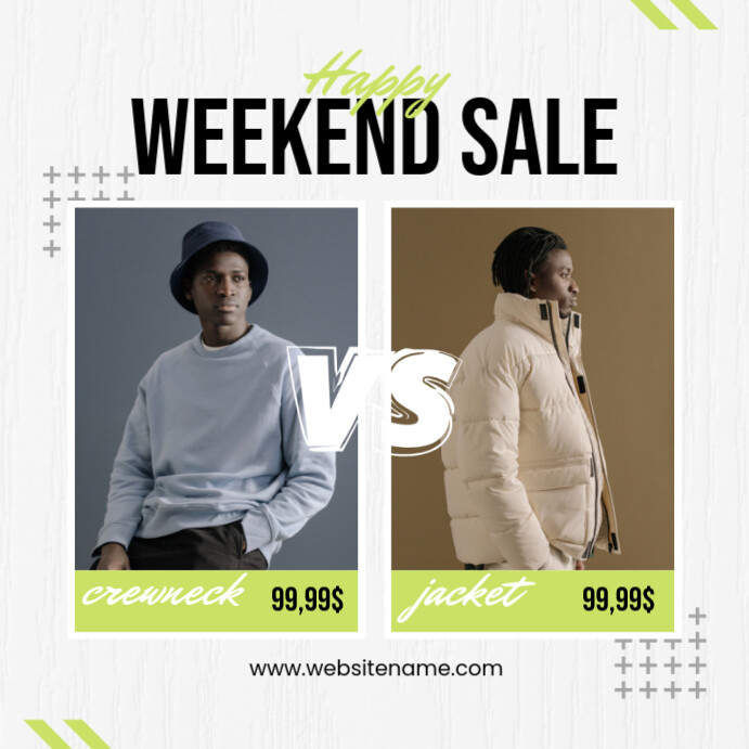 White Weekend Sale Instagram Post Templat | PosterMyWall