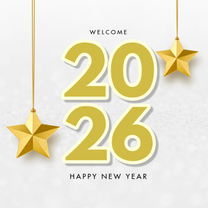 White Welcome 2026 Instagram Post Template | PosterMyWall