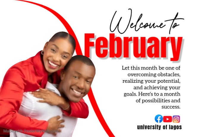 Plantilla de White Welcome to February Poster | PosterMyWall