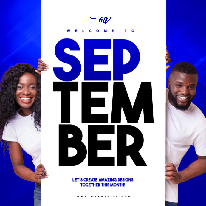 Copy of White Welcome to September Social Media Post | PosterMyWall