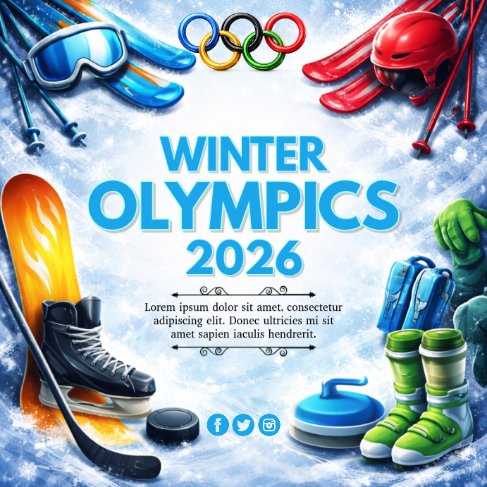 Winter Olympics 2026 Template | PosterMyWall