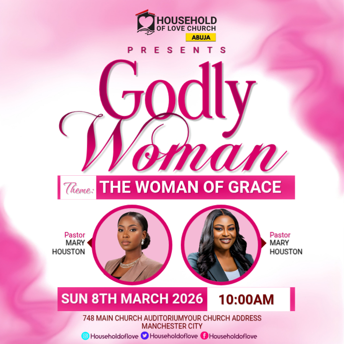 Copy of White Women's Church Event Instagram Post | PosterMyWall