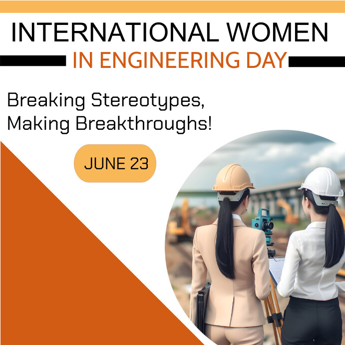 White Women In Engineering Day Instagram Pos-skabelon | PosterMyWall