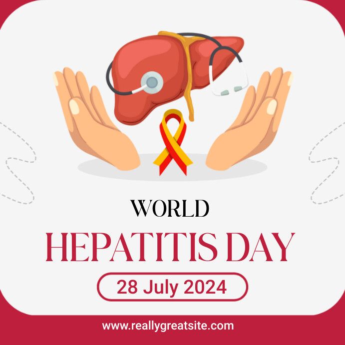 Plantilla de White World Hepatitis Day Template Instagram | PosterMyWall