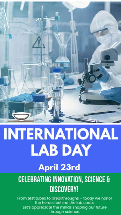 White World Laboratory Day Instagram Story Template | PosterMyWall
