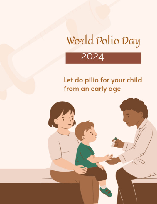 Copy of White World Polio Campaign Flyer (us Letter) | PosterMyWall