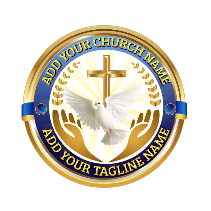 Copy of White Worship-church-praise-prayer-cross- Logo | PosterMyWall