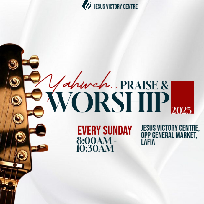 White Worship Event Instagram Post Template | PosterMyWall