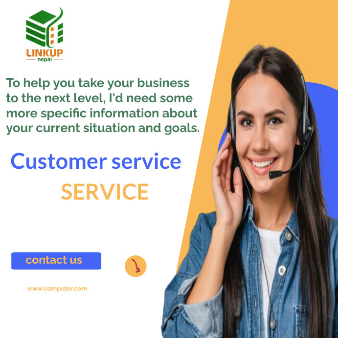 Plantilla de White yellow Call Center Instagram Post | PosterMyWall