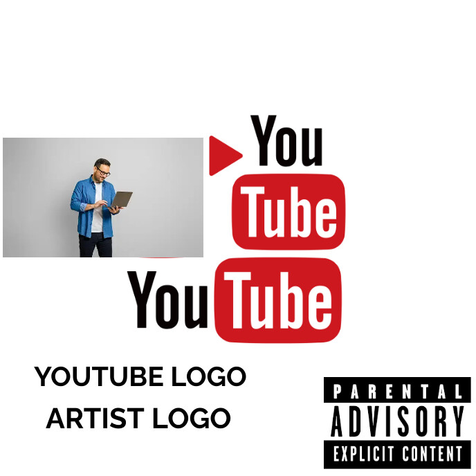 White Youtube Album Cover Template | PosterMyWall
