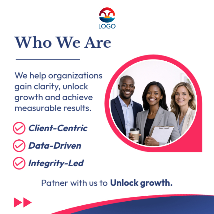 Plantilla de Who We Are Consulting Agency Introduction Social Media ...