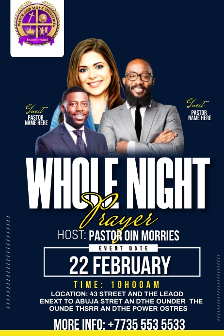 whole night prayer Template | PosterMyWall