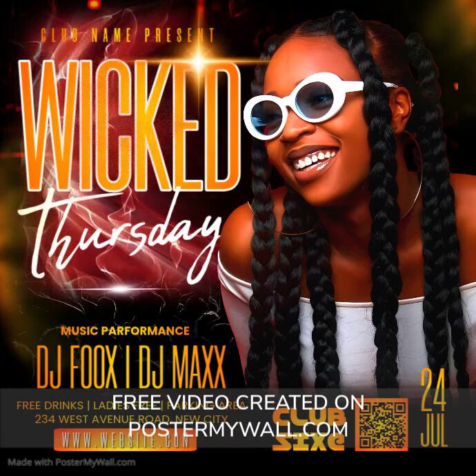 Plantilla de Wicked Thursday Party Flyer | PosterMyWall