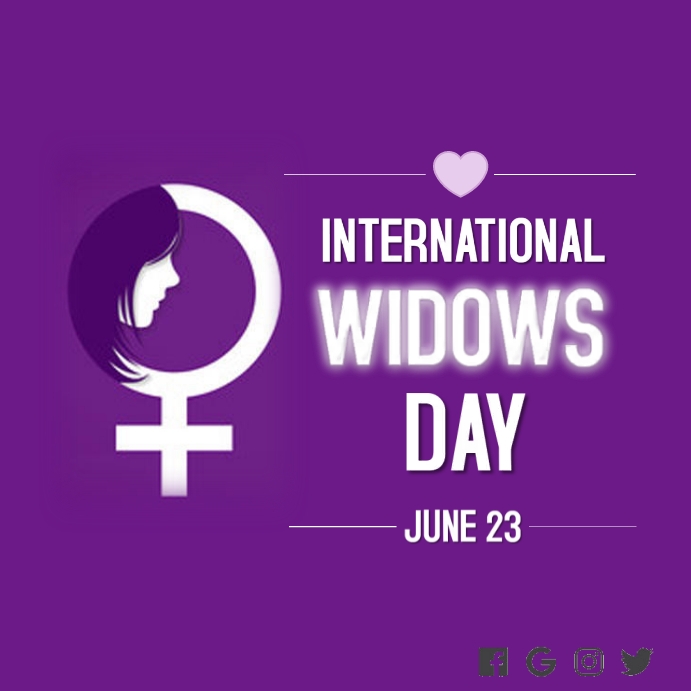 WIDOWS day Template | PosterMyWall