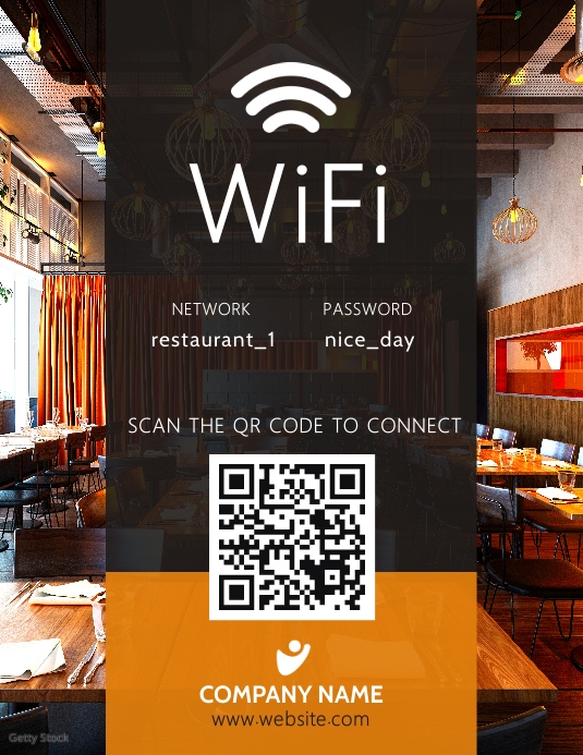 wifi flyer scan template | PosterMyWall