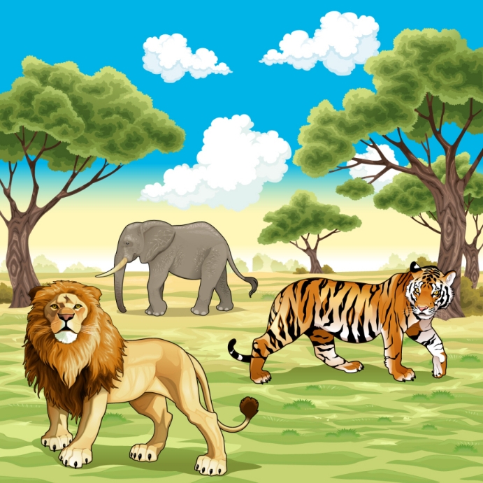 Copy of Wild animal baground design template | PosterMyWall