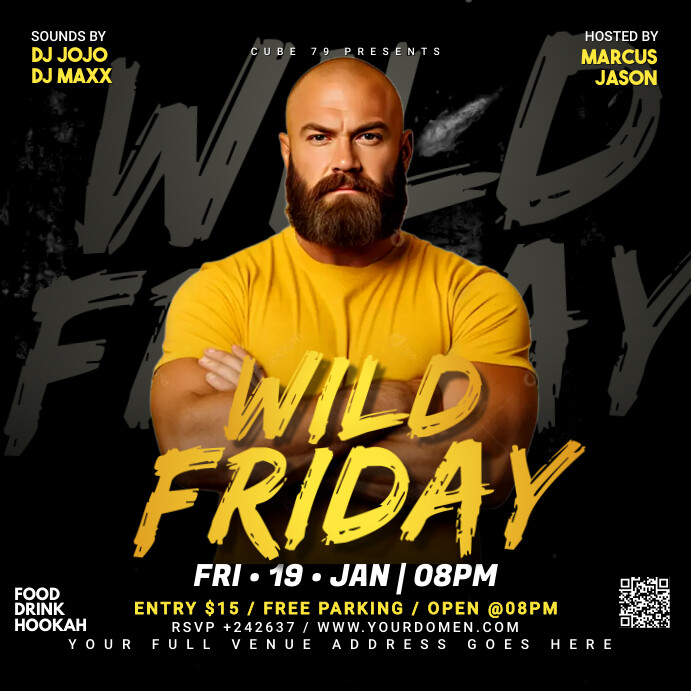 Plantilla de Wild friday | PosterMyWall