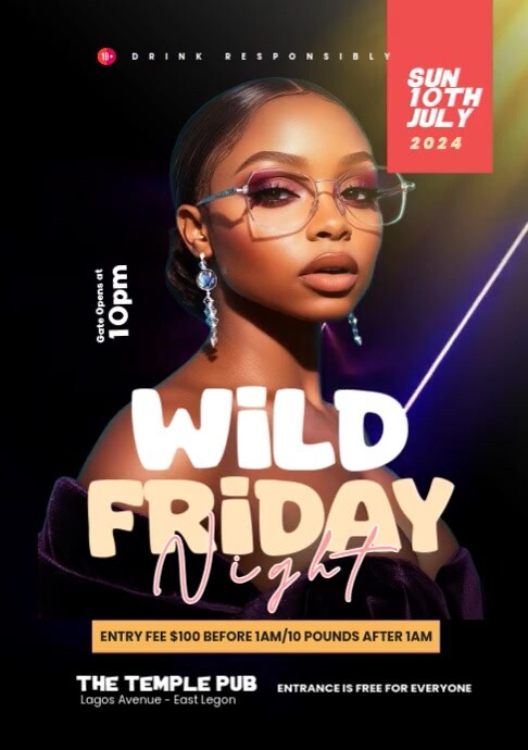 Wild Friday Party Design Video Template | PosterMyWall