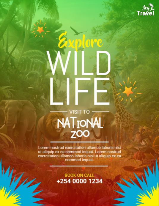 Wild Life Flyer Template-Vorlage | PosterMyWall