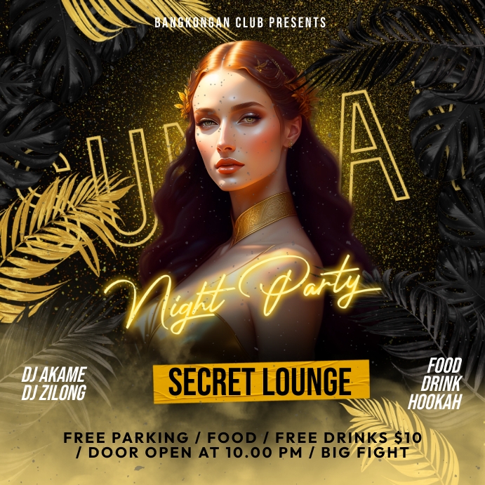 Wild Night Party Template | PosterMyWall