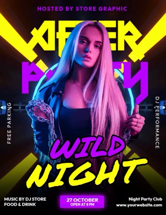 Copy of Wild Night Party Video | PosterMyWall