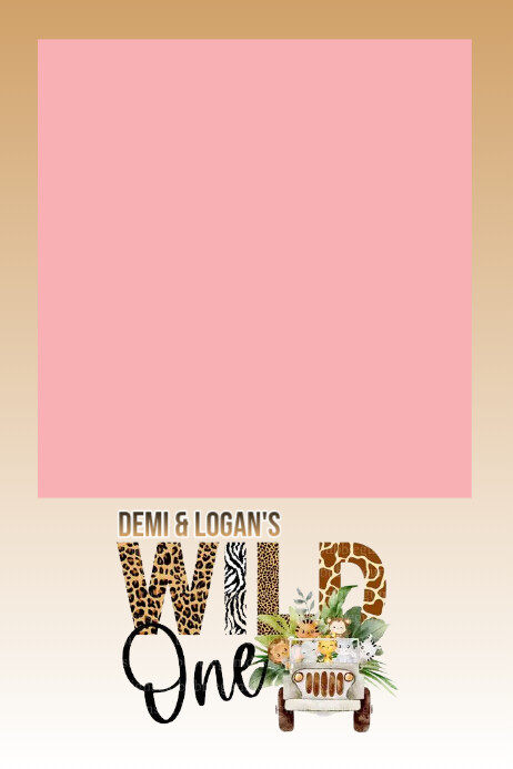 Wild One Birthday Photo Frame Template | PosterMyWall