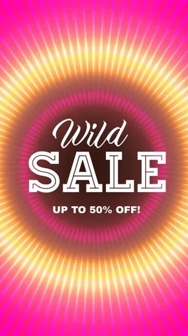 Copy of Wild Sale Video Promo Instagram Story templat | PosterMyWall